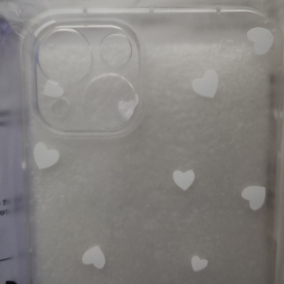 SHEIN | Cell Phones & Accessories | Clear With White Hearts Iphone 3 ...